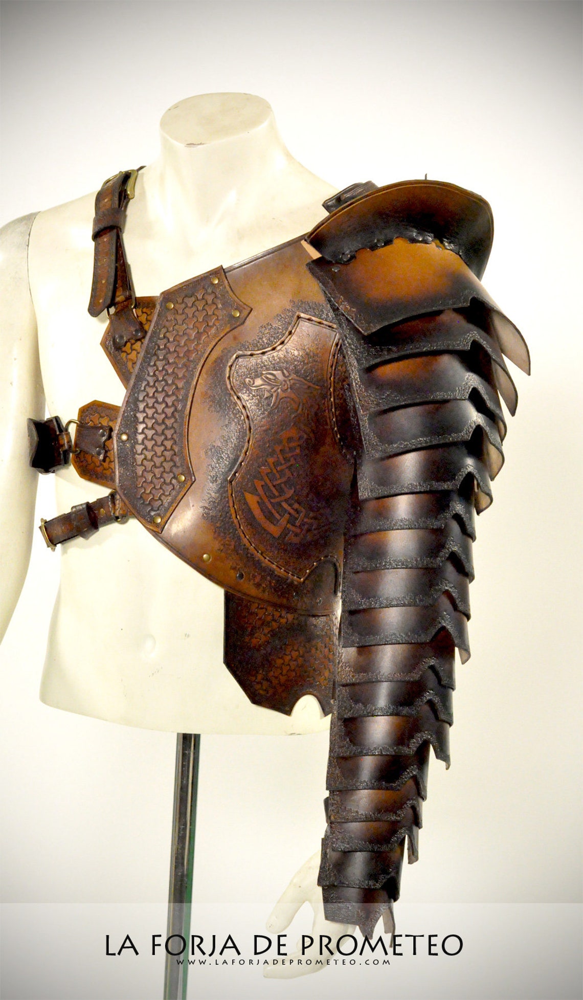 Roman Manica Arm Bracer Leather Bracer Leather Armor Armor | Etsy