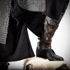 Viking Leather Greaves Legs Viking Viking Leg Protection | Etsy