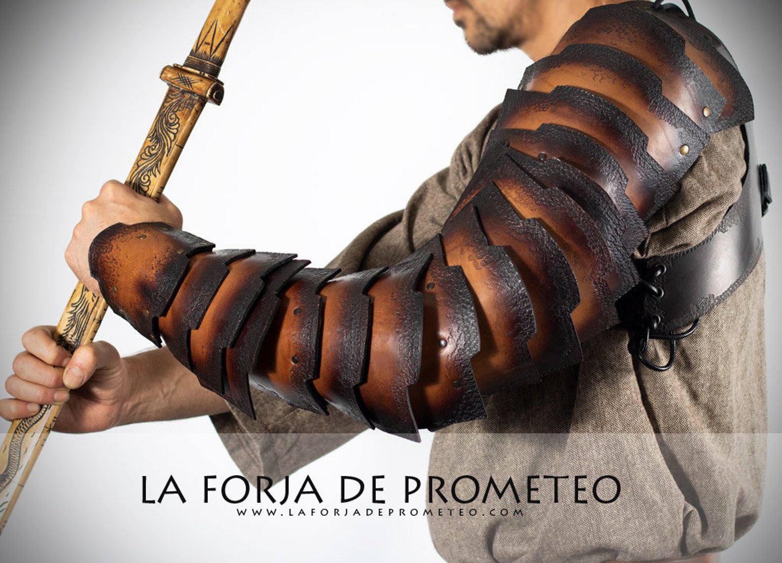 Roman Manica Arm Bracer Leather Bracer Leather Armor Armor | Etsy