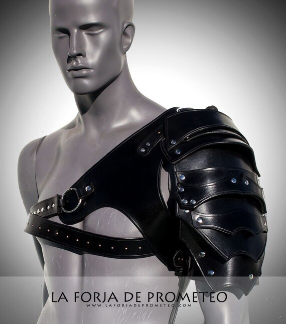 Barbarian Pauldron Viking Pauldron Orco Pauldron Leather | Etsy