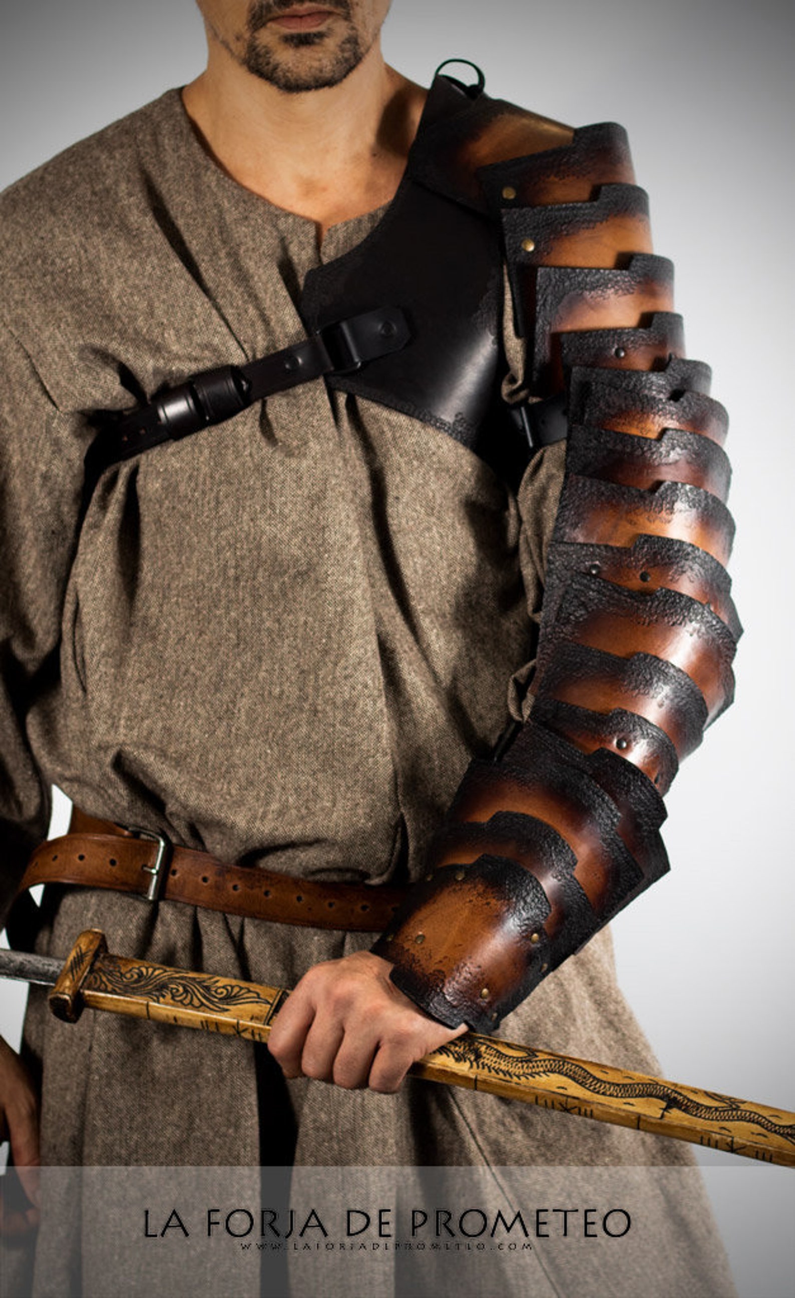 Roman Manica Arm Bracer Leather Bracer Leather Armor Armor | Etsy