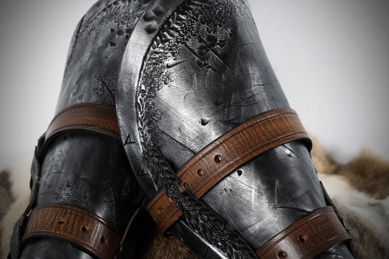 Viking Leather Greaves Legs Viking Viking Leg Protection | Etsy