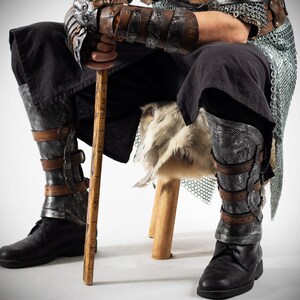 Viking Leather Greaves Legs Viking Viking Leg Protection | Etsy
