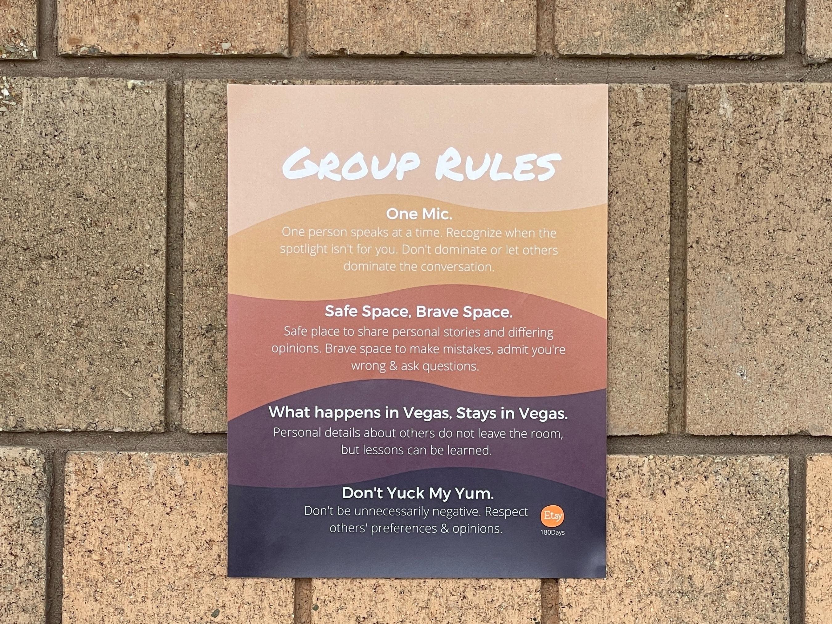 Group Rules Handout 8.5x11 Digital Download - Etsy