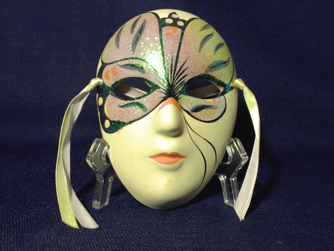 Vintage Porcelain Ceramic Jester Wall Hanging Art Mask 4 7/8 Inch ...