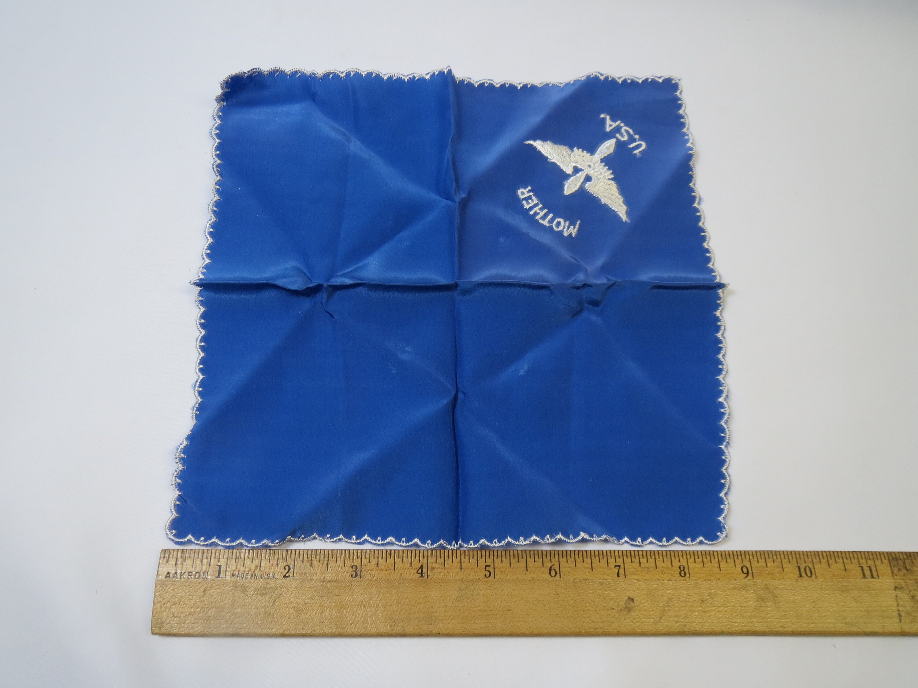 Vintage Military Blue Handkerchief 'mother USA' Army Air Force ...