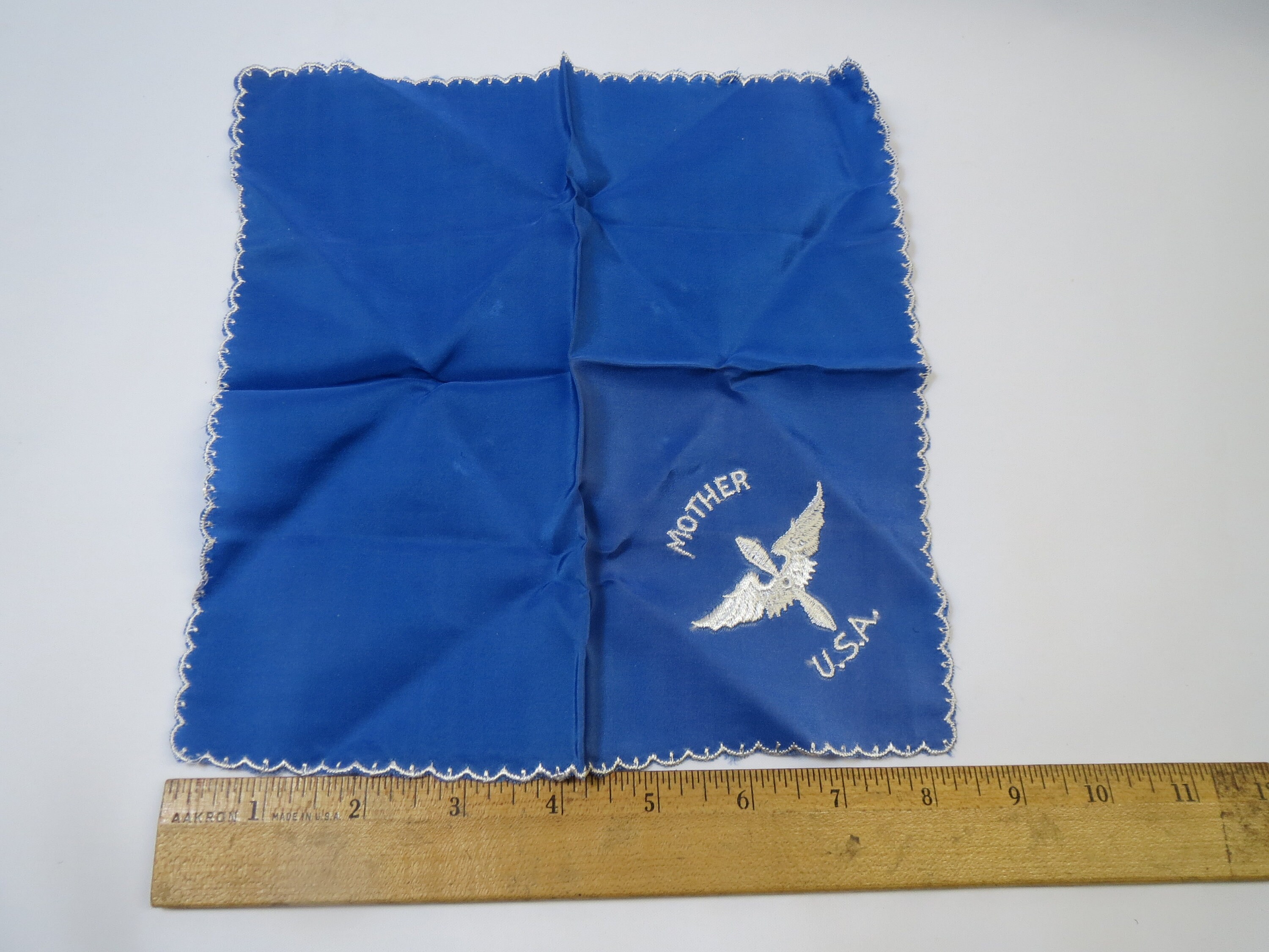 Vintage Military Blue Handkerchief 'Mother USA' Army - Etsy.de