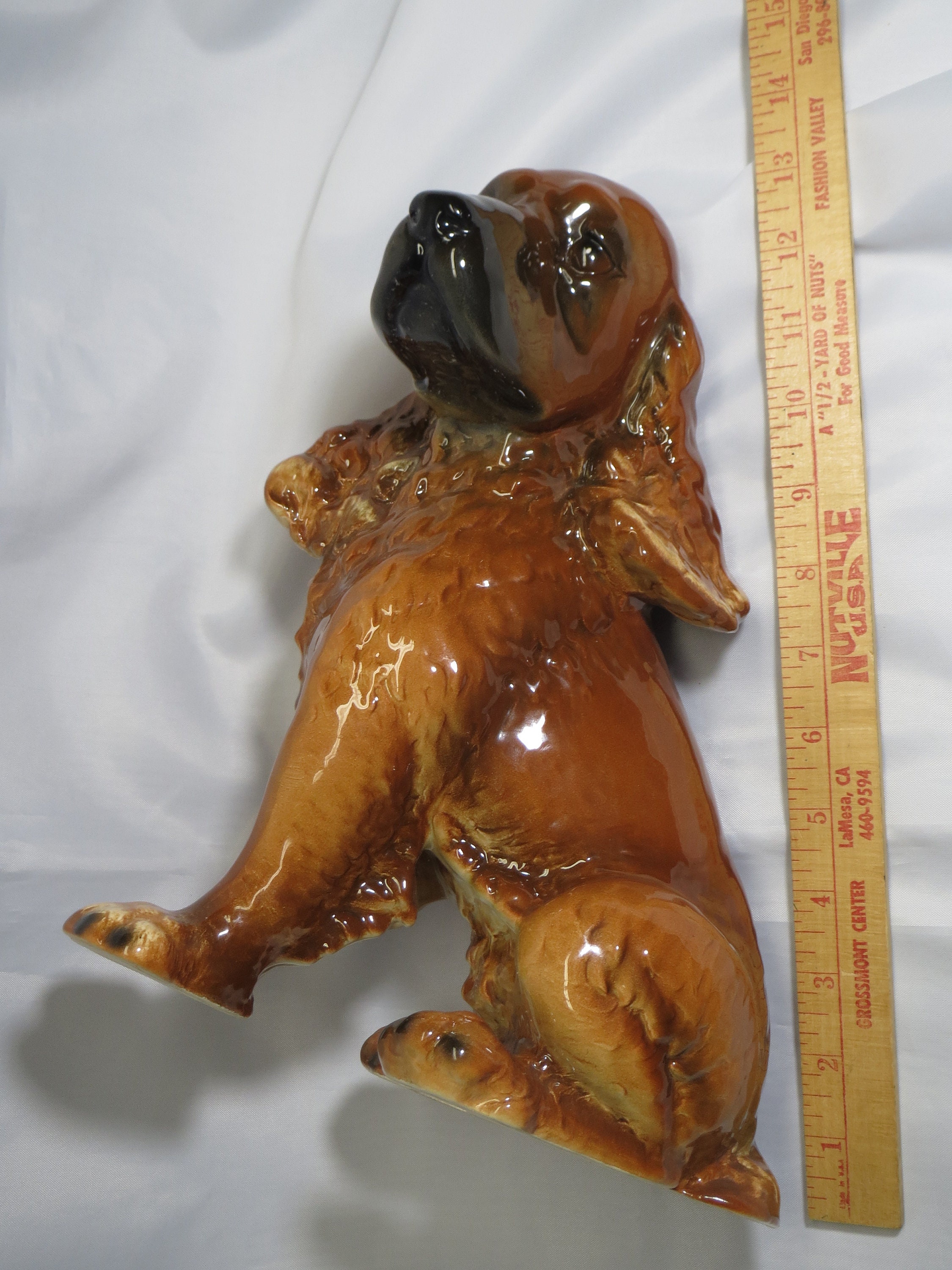 GOEBEL German COCKER SPANIEL Large Minty 11"h Vintage Porcelain Mid ...