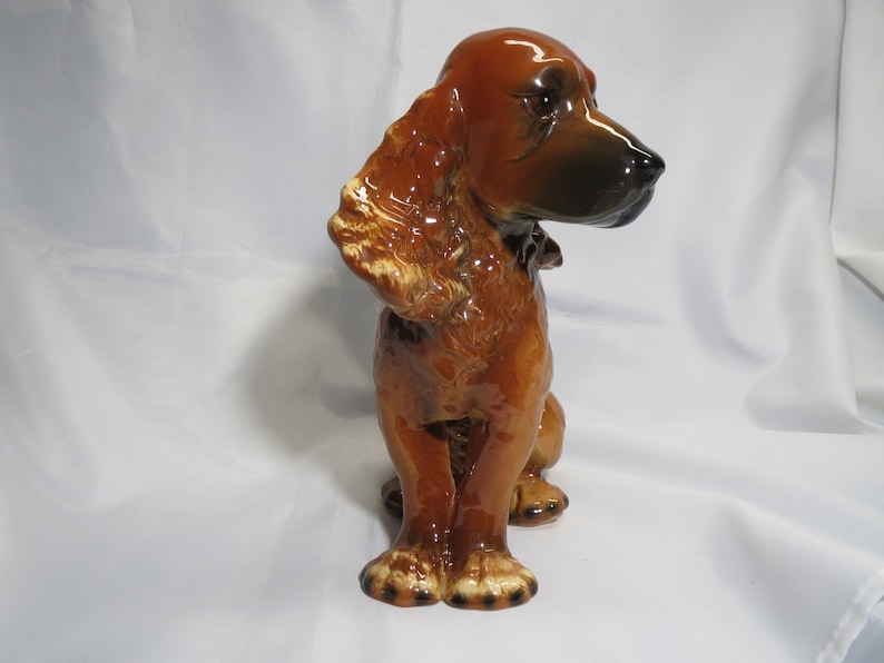 GOEBEL German COCKER SPANIEL Large Minty 11"h Vintage Porcelain Mid ...
