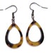 Tortoise Shell Earrings Tortoise Shell Dangle Large Brown - Etsy