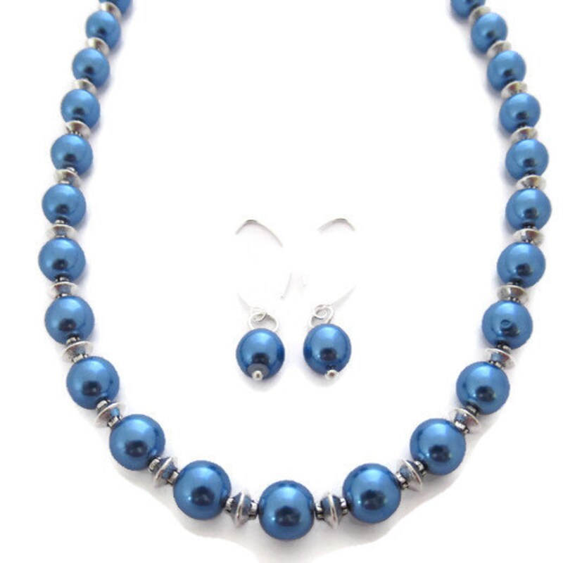 Royal Blue Pearls - Etsy
