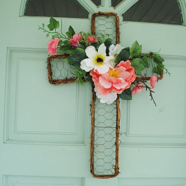 Cross Wreath - Etsy
