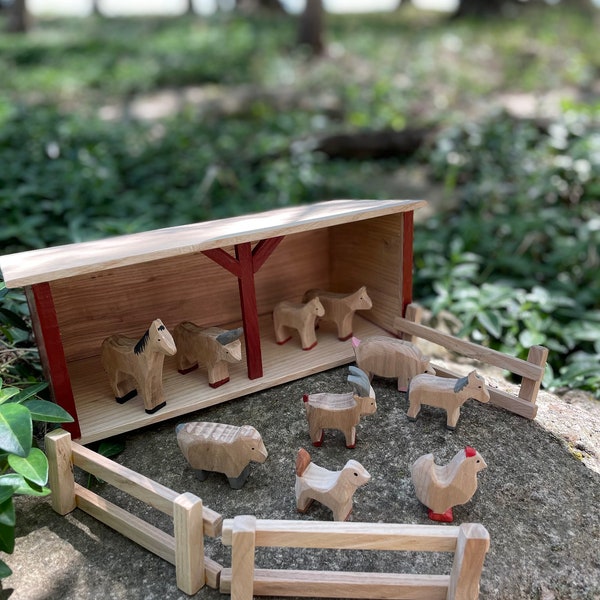 Wooden Toy Barn - Etsy