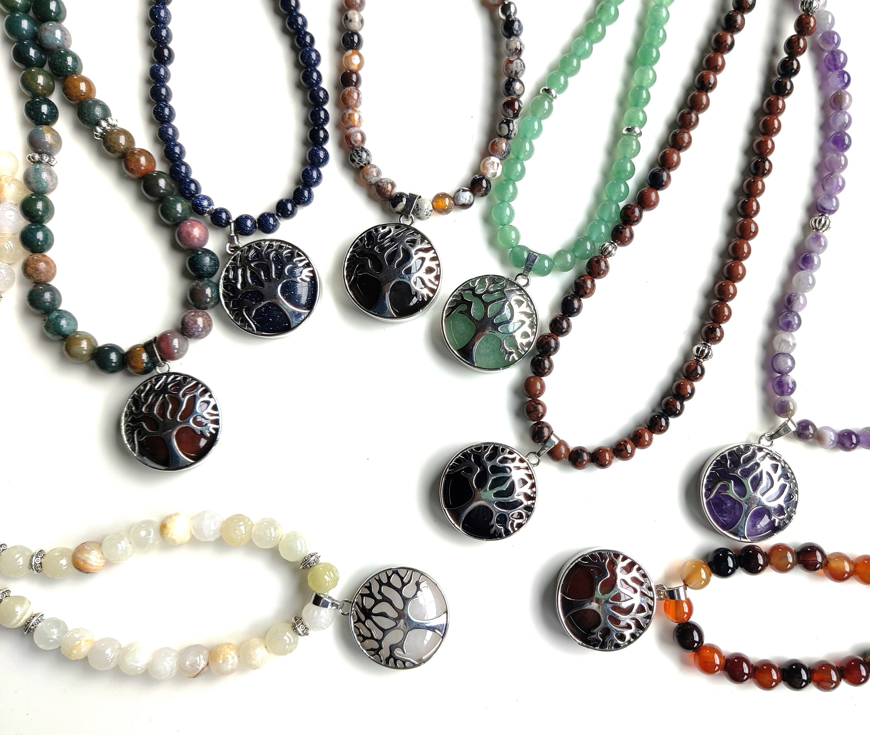Tree of Life Beaded Pendants - Etsy