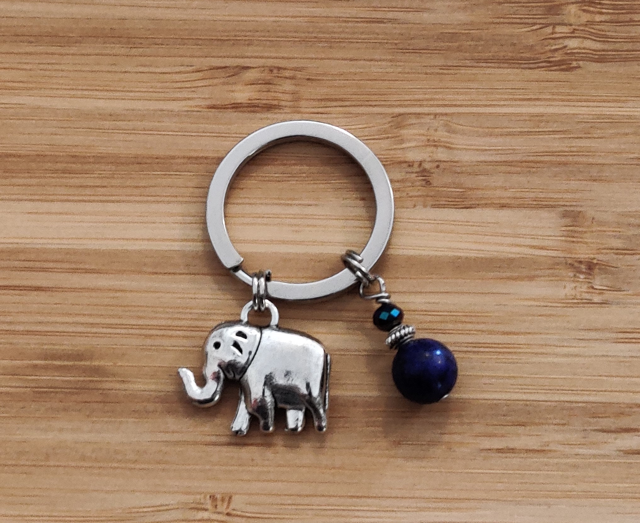 Inspirational Elephant Key Chain - Etsy