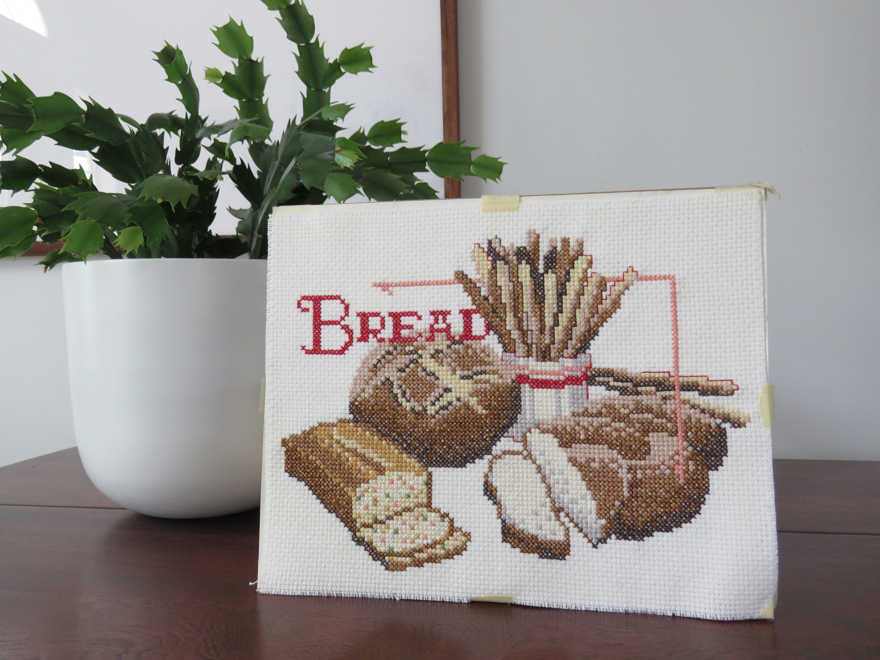Bread Cross Stitch Art for the Baker Kitchen Dining Room - Etsy UK