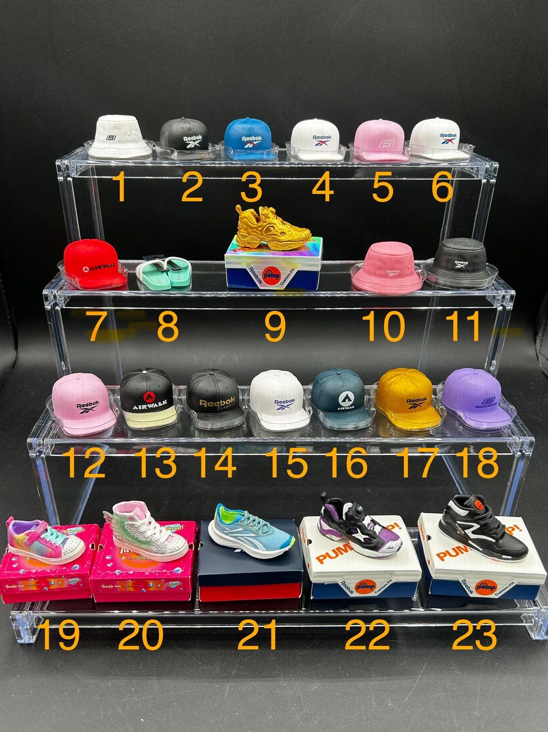 Retro Sneaker Miniatures From Zuru Mini, Shoes, Caps, Bucket Hats ...