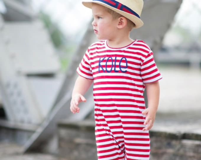 Baby Boy Romper/personalized Romper/baby Shower Gift/baby Toddler ...