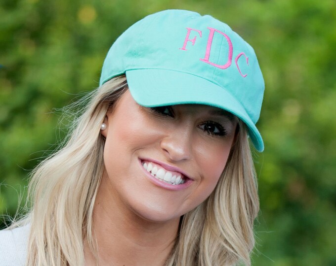 Monogram Hat, Monogram Baseball Hat, Womens Hat, Bridesmaid Hats ...