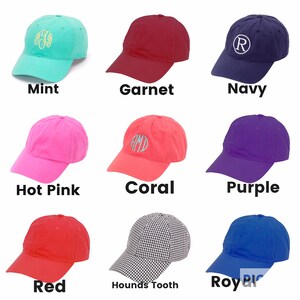 Monogram Hat, Monogram Baseball Hat, Womens Hat, Bridesmaid Hats ...