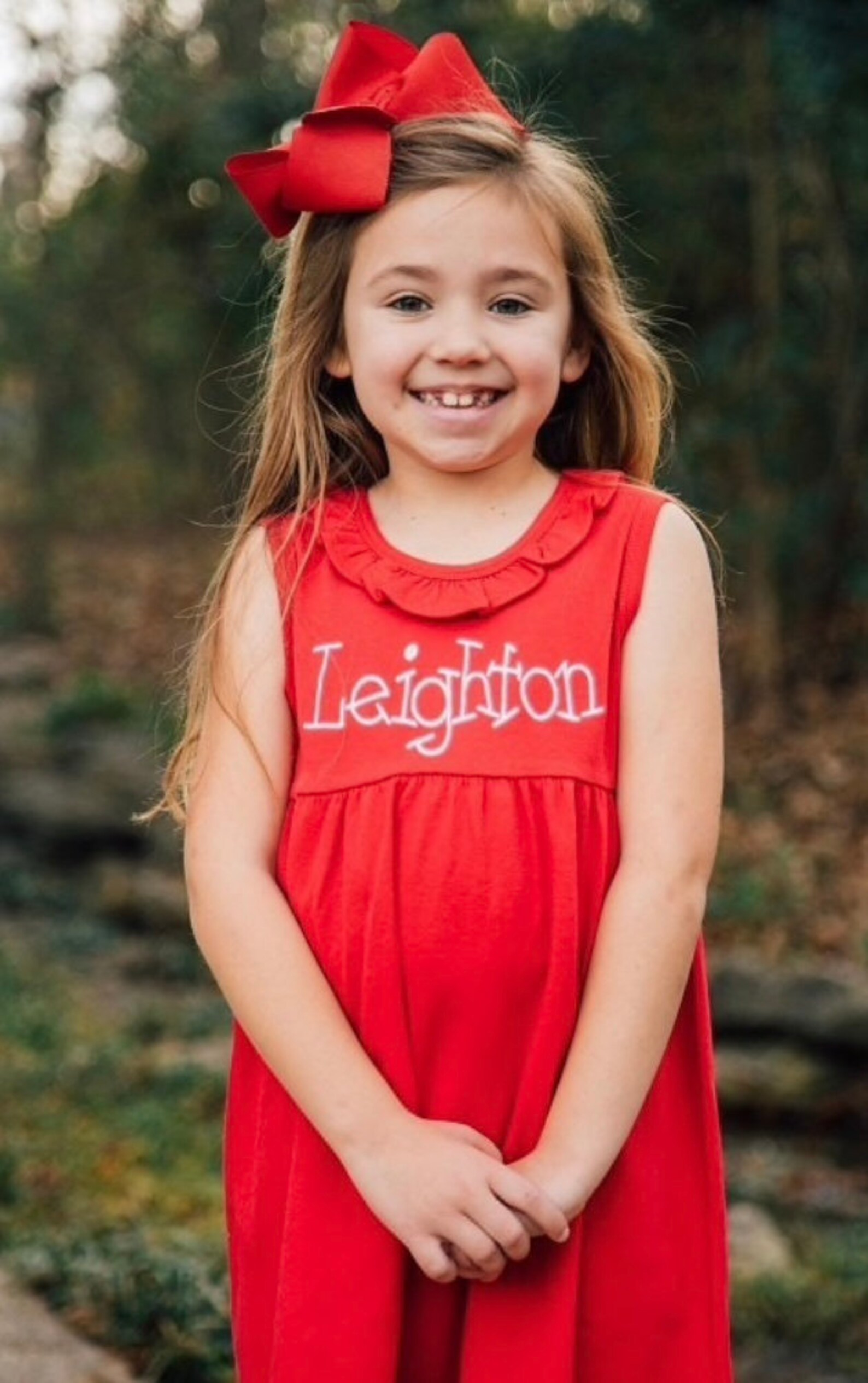 Monogram Dress Monogrammed Girls Ruffle Dress Monogrammed | Etsy