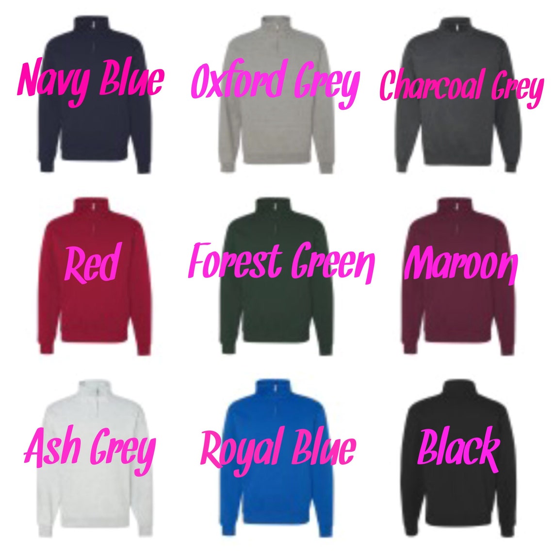 Monogram Pullover Monogrammed Pullover Monogram Quarter Zip - Etsy