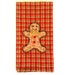 Christmas Tea Towel, Christmas Gingerbread Man Applique Kitchen Towel ...