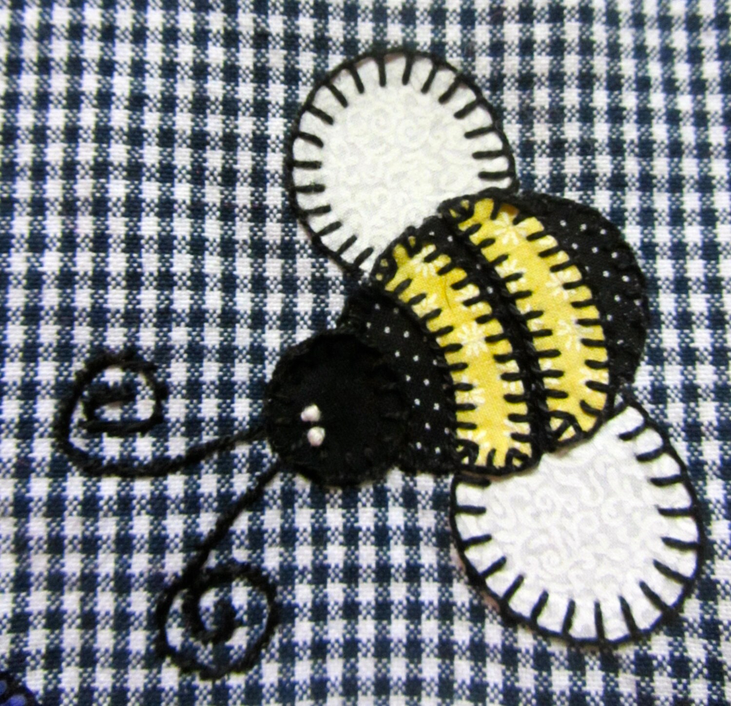 Flower Applique Tea Towel Flower Applique Summer Applique - Etsy