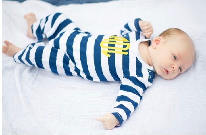 Baby Romper Monogrammed Romper Baby Bubble Personalized | Etsy