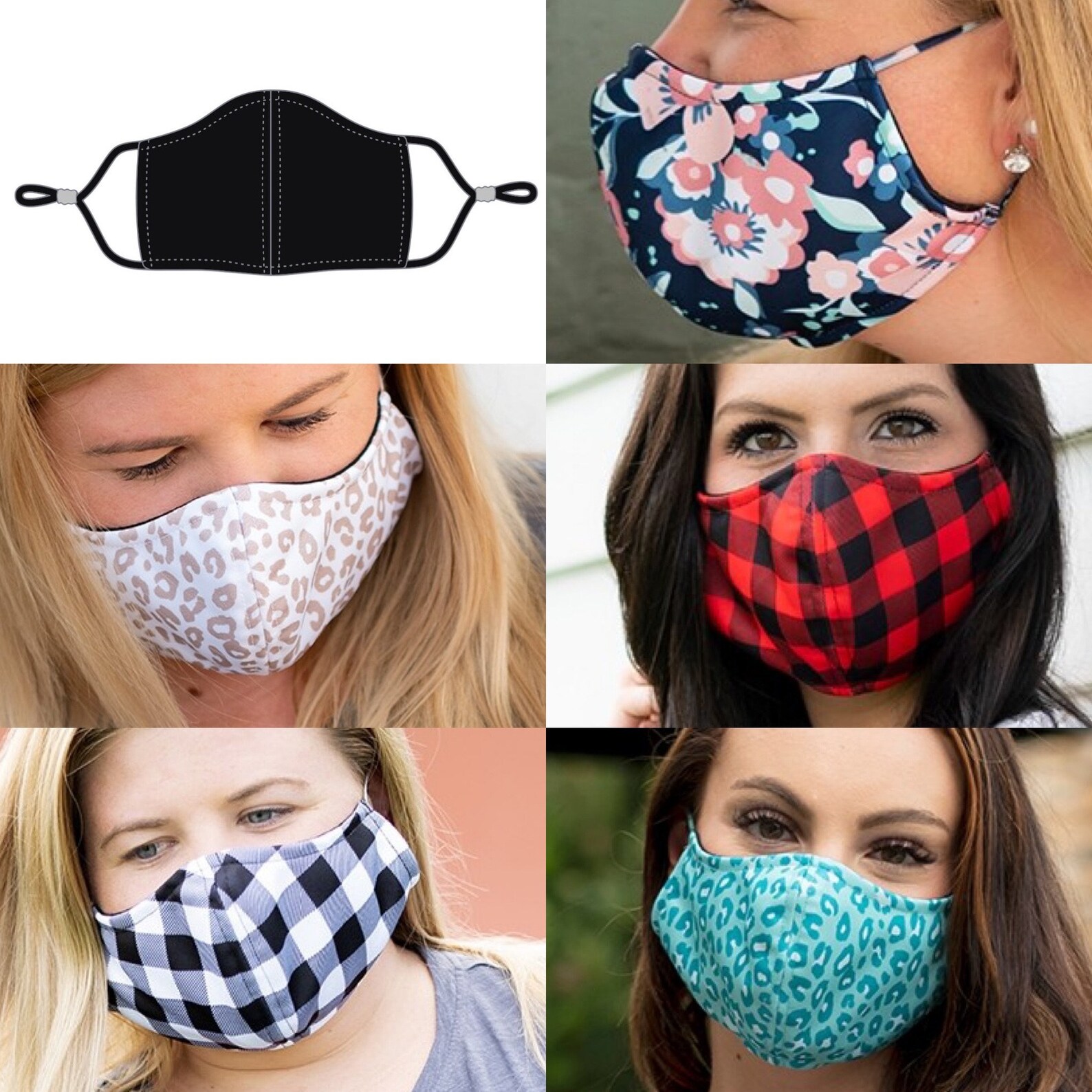 Monogram Face Mask Reusable Face Mask Washable Face Mask - Etsy
