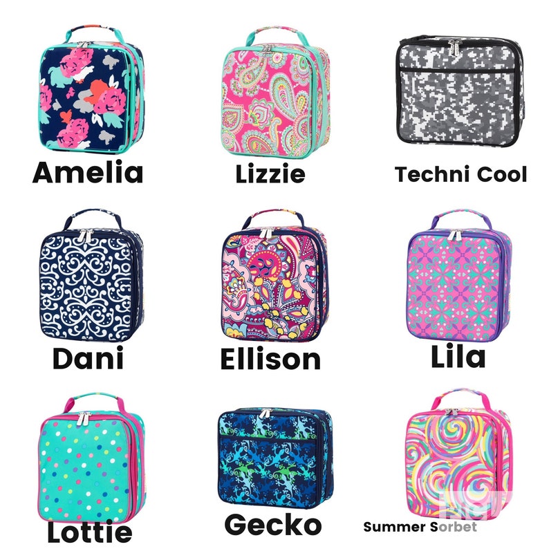 Monogram Lunchbox Personalized Lunchbox Back to School Lunch | Etsy