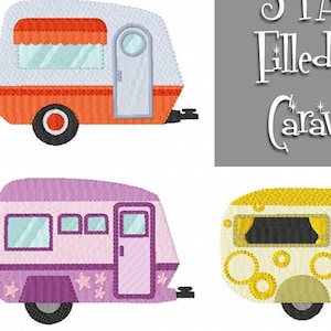 CARAVAN Multipack ~ 3 Filled Caravan Machine Embroidery Designs ...