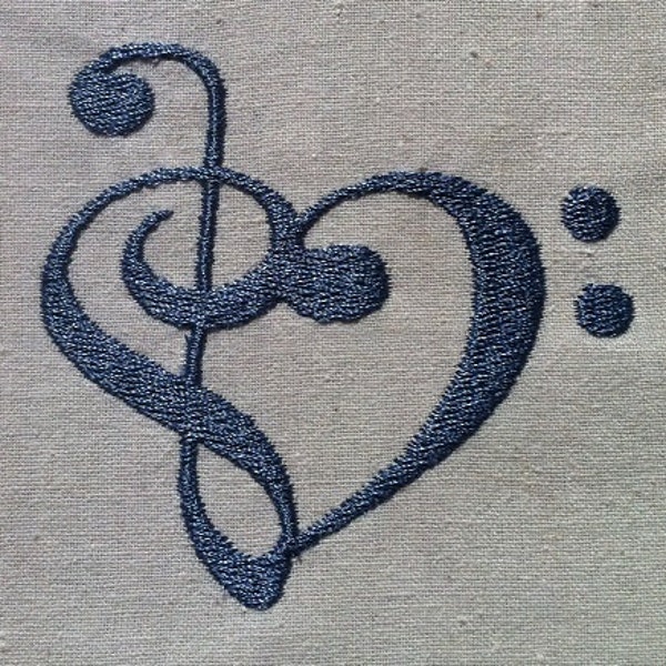 Treble Clef Heart - Etsy