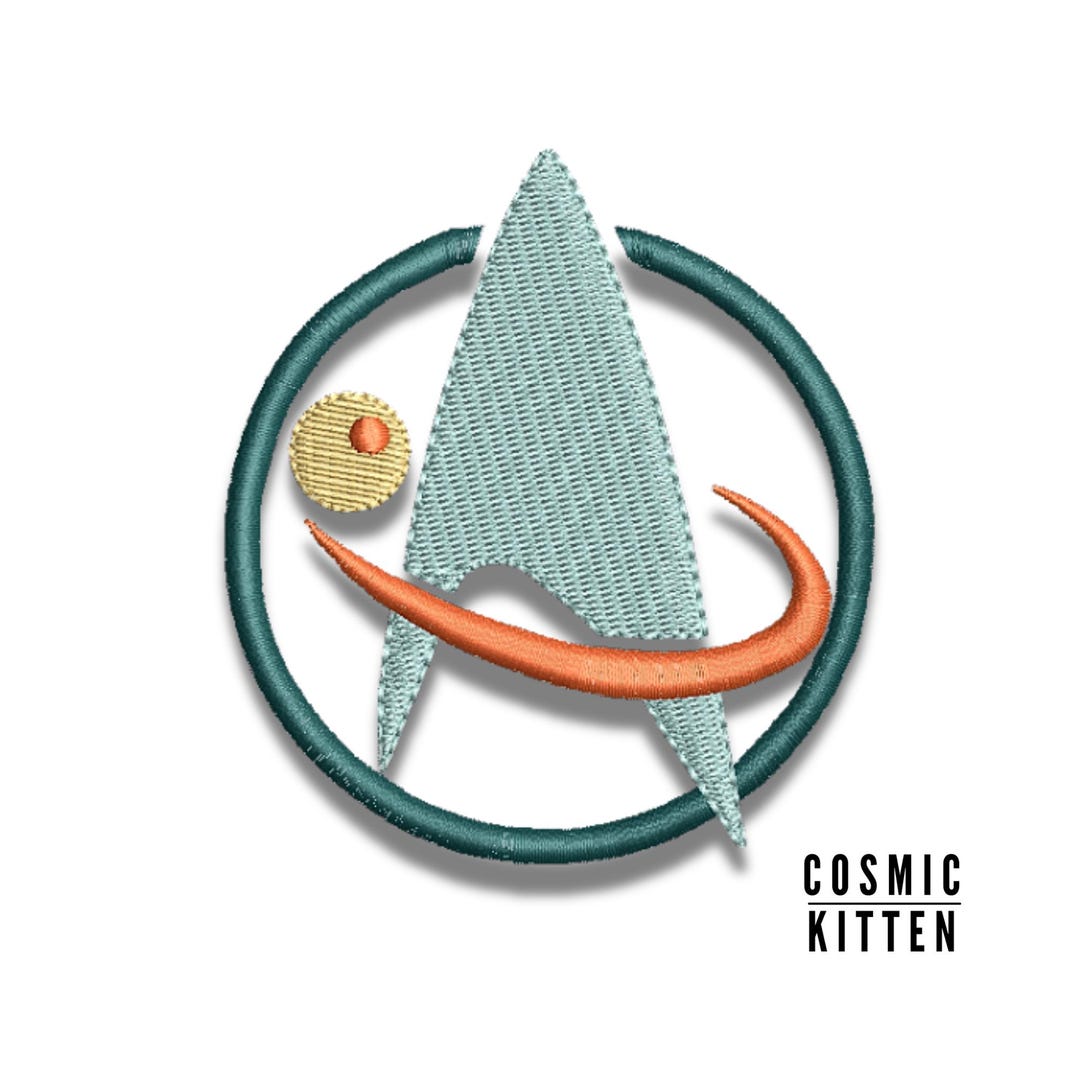 Cosmic Emblem – Space-themed Machine Embroidery Design (digital ...