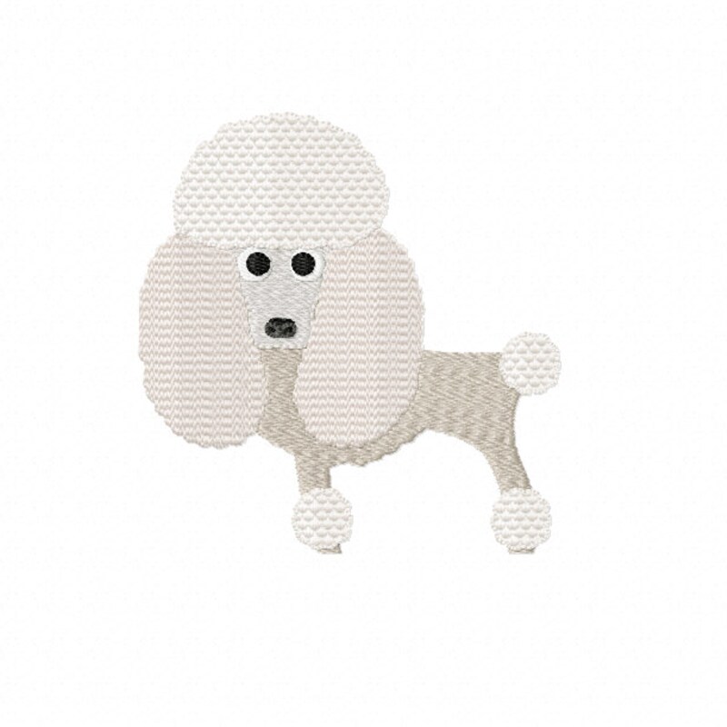 Poodle Embroidery - Etsy