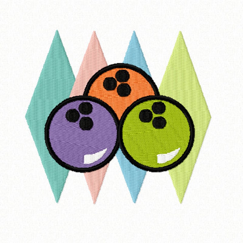 Bowling Embroidery - Etsy