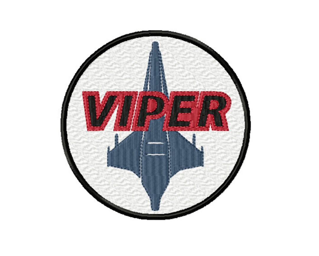BSG Viper Logo Machine Embroidery Design in 2 Sizes Instant Download ...