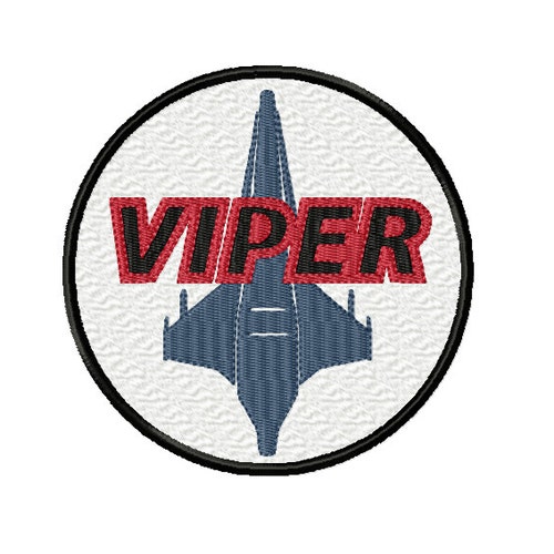 BSG Viper Logo Machine Embroidery Design in 2 Sizes - Etsy