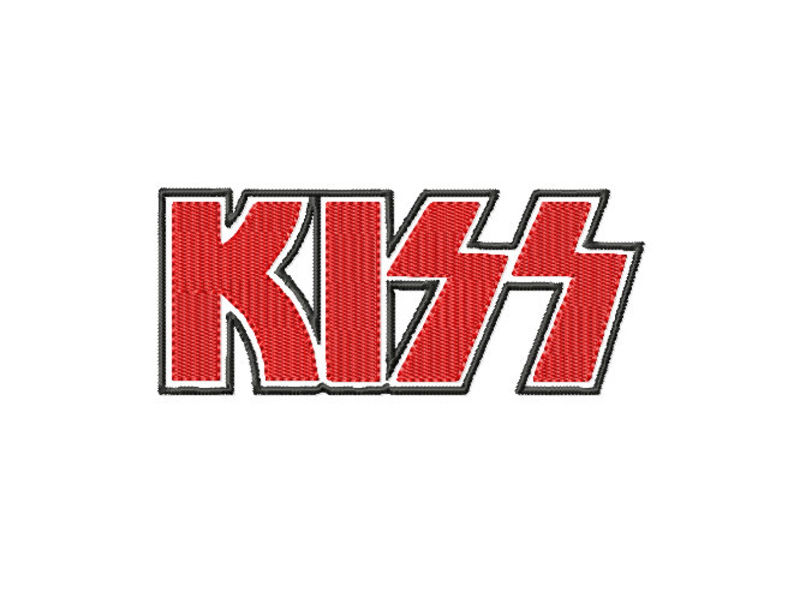 KISS Logo ~ Machine Embroidery Design in 2 Sizes - Instant Download ...