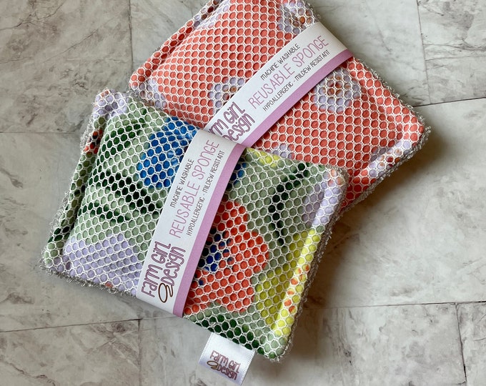 Reusable Sponge Washable Dish Sponge Eco Friendly Kitchen Zero Waste ...