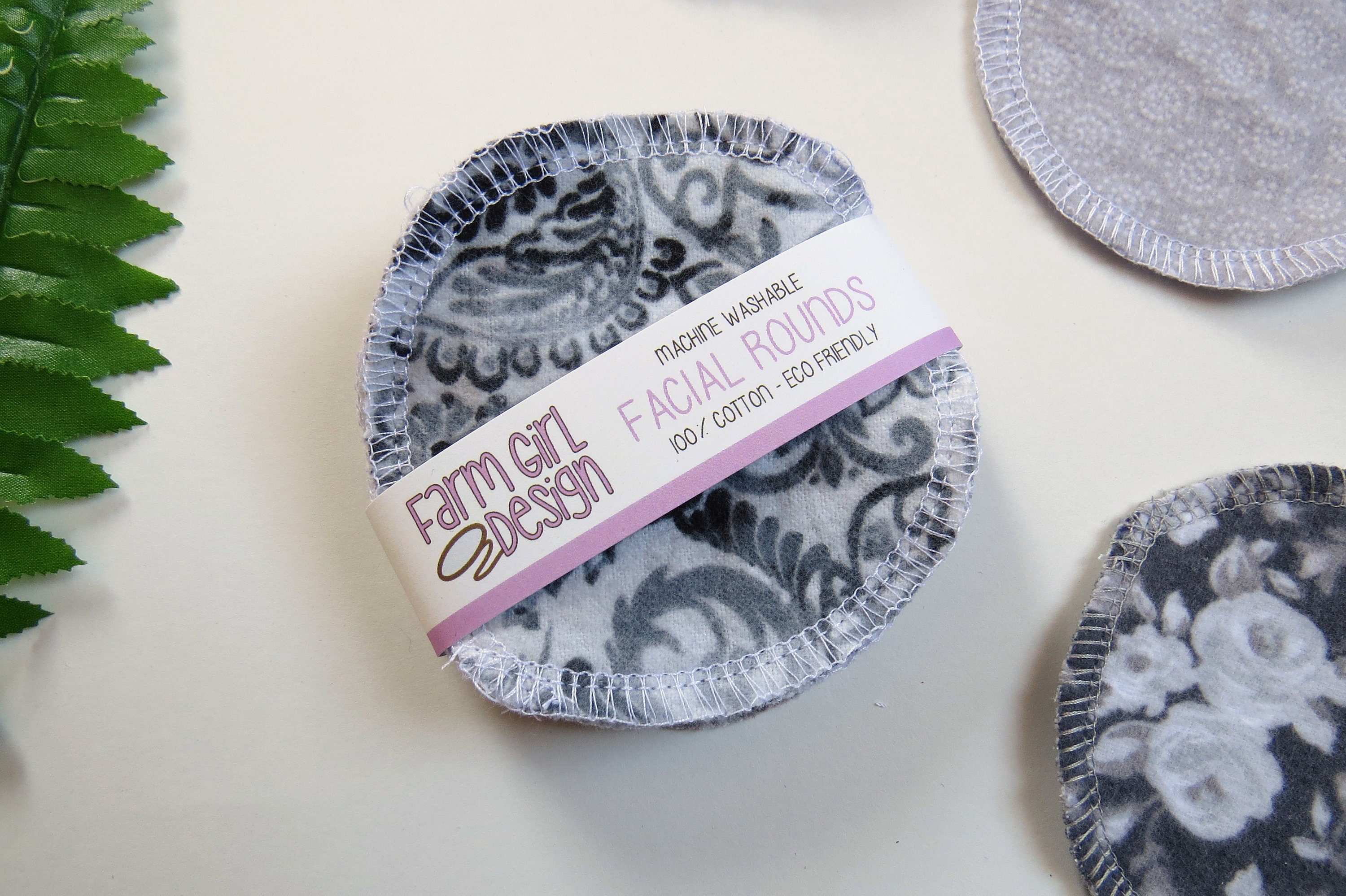 Grey Neutral Facial Rounds Makeup Remover Facial Towel - Etsy Canada