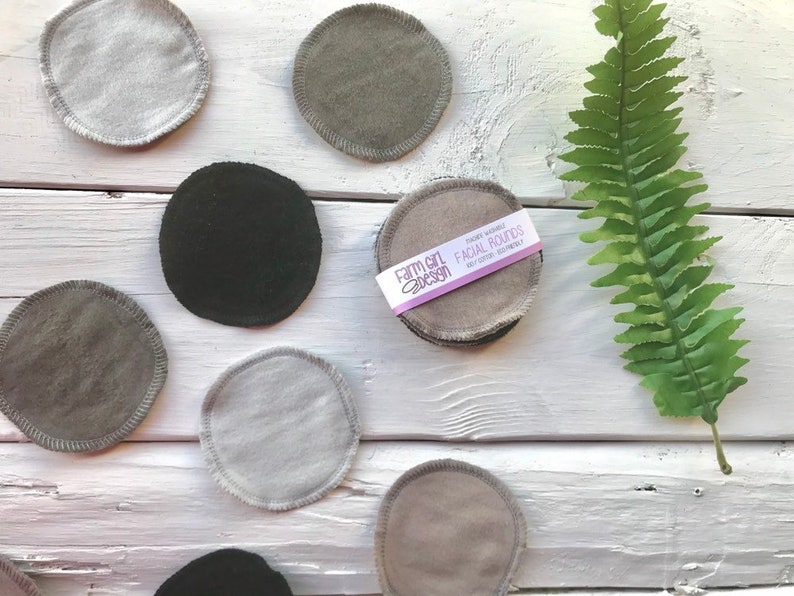 CHOOSE YOUR COLOR Grey Neutral Facial Rounds Makeup Remover | Etsy