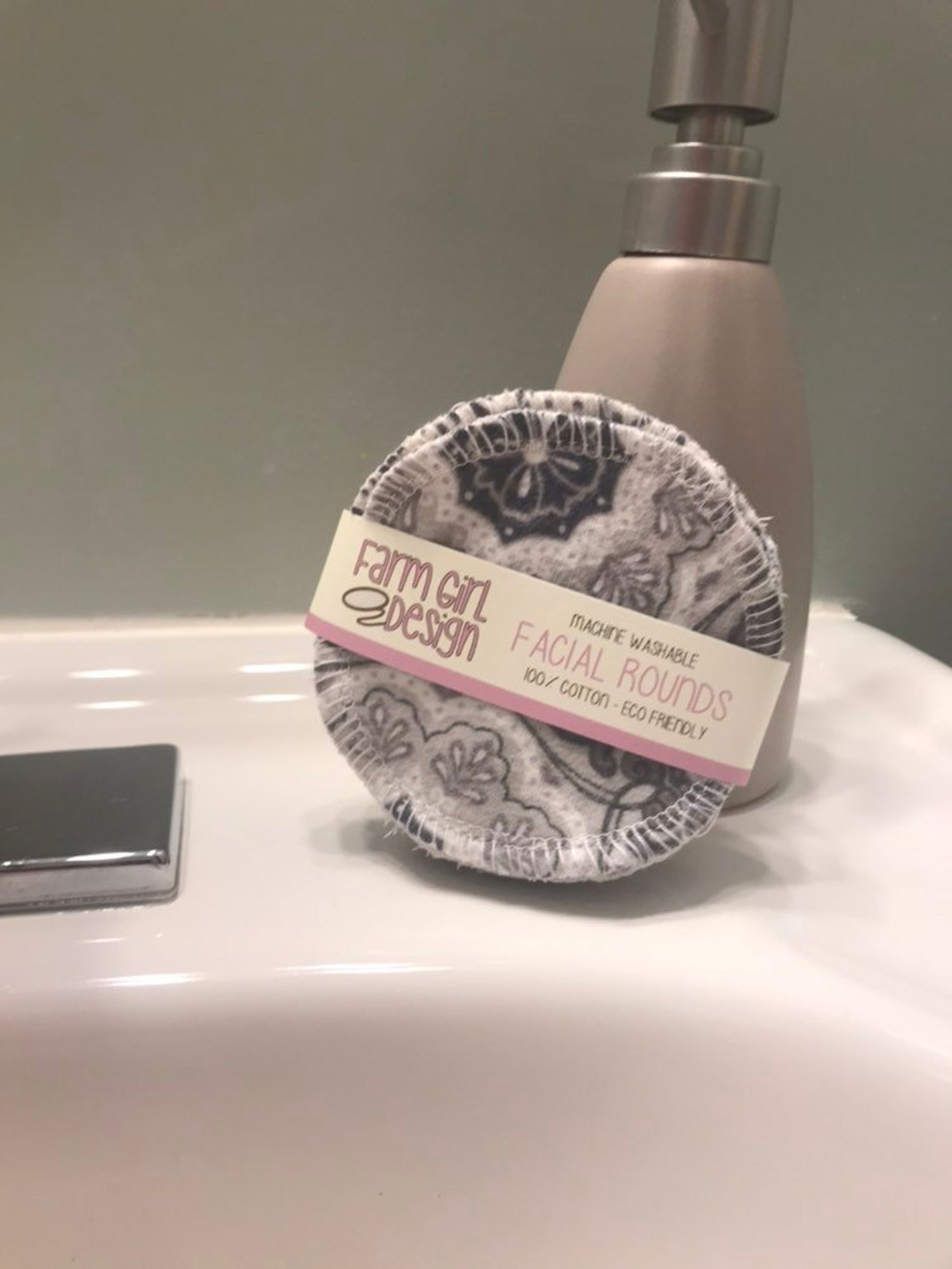 Grey Neutral Facial Rounds Makeup Remover Facial Towel - Etsy Canada