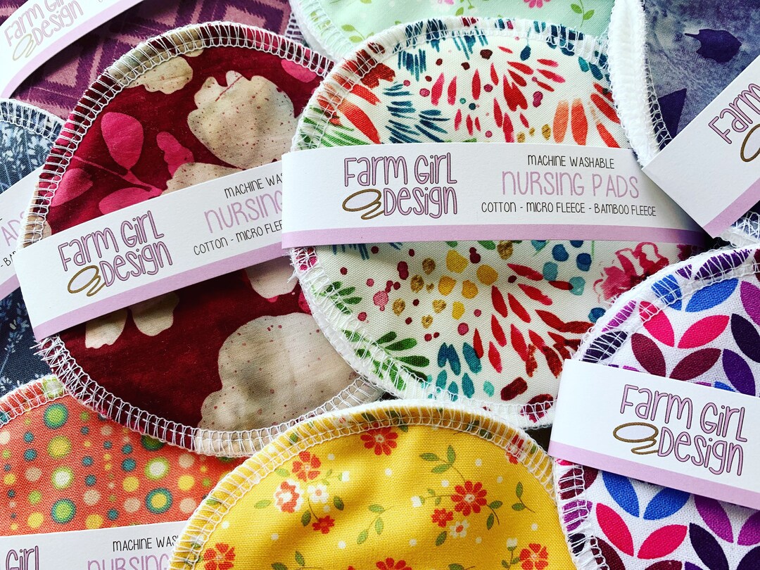 SURPRISE PRINTS Organic Bamboo Nursing Pads | Breast Feeding Pads ...