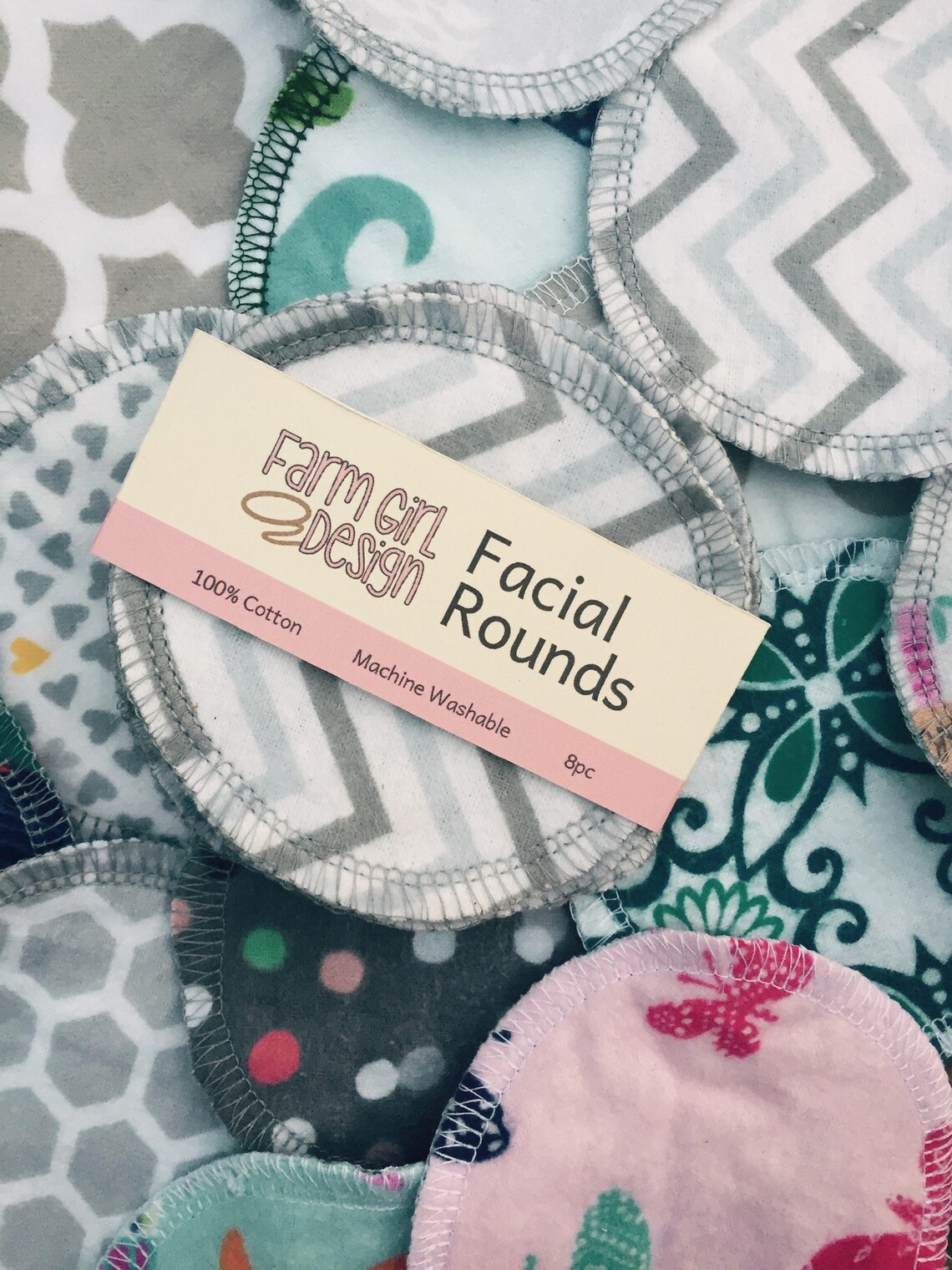 Grey Neutral Facial Rounds Makeup Remover Facial Towel - Etsy