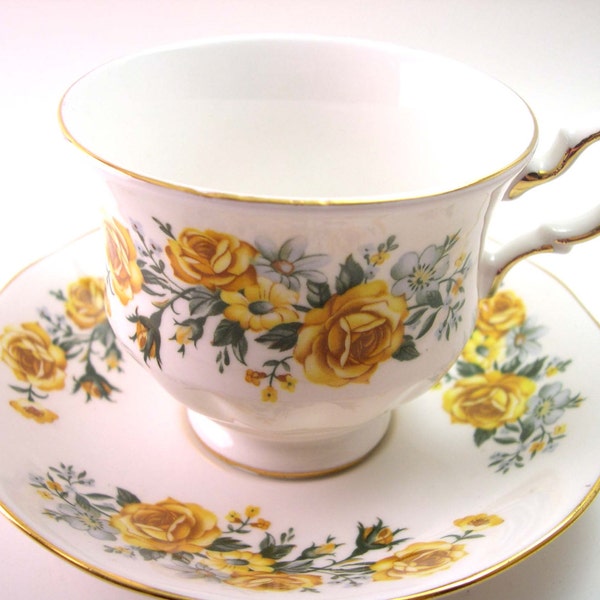 Yellow Tea Cup - Etsy