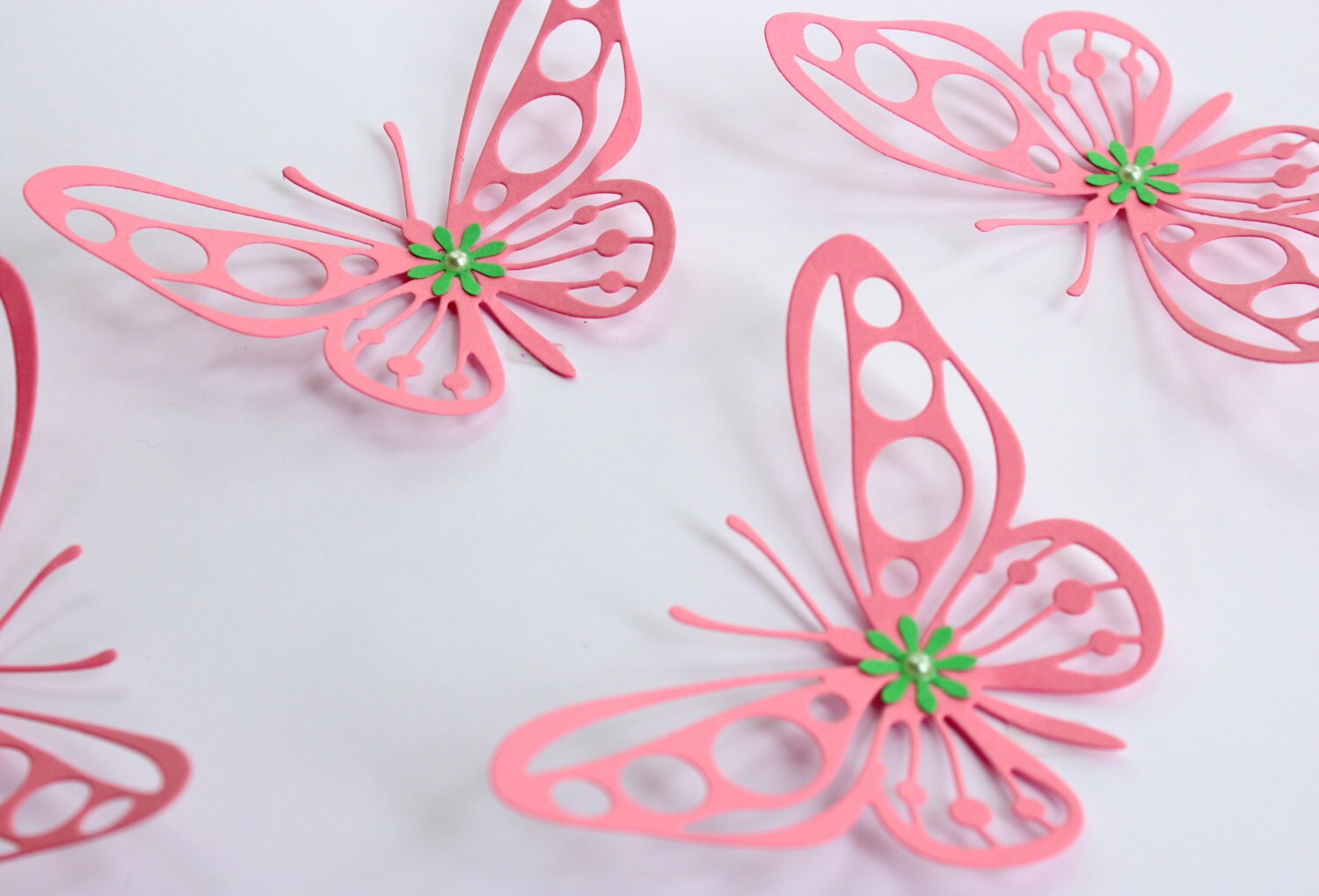 Pink Paper Butterfly Cutouts Paper Butterflies Pink Nursery | Etsy