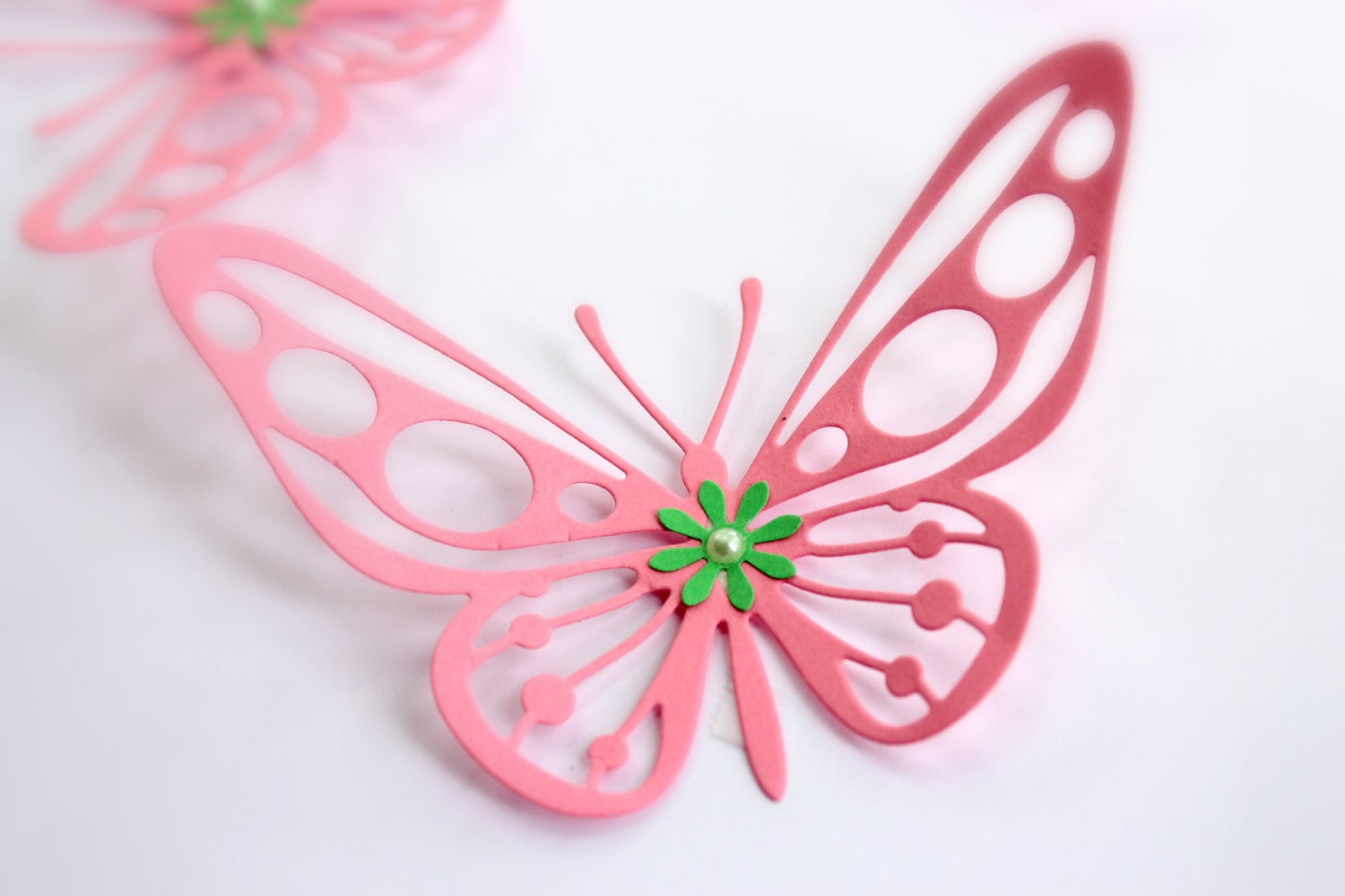 Pink Paper Butterfly Cutouts Paper Butterflies Pink Nursery | Etsy