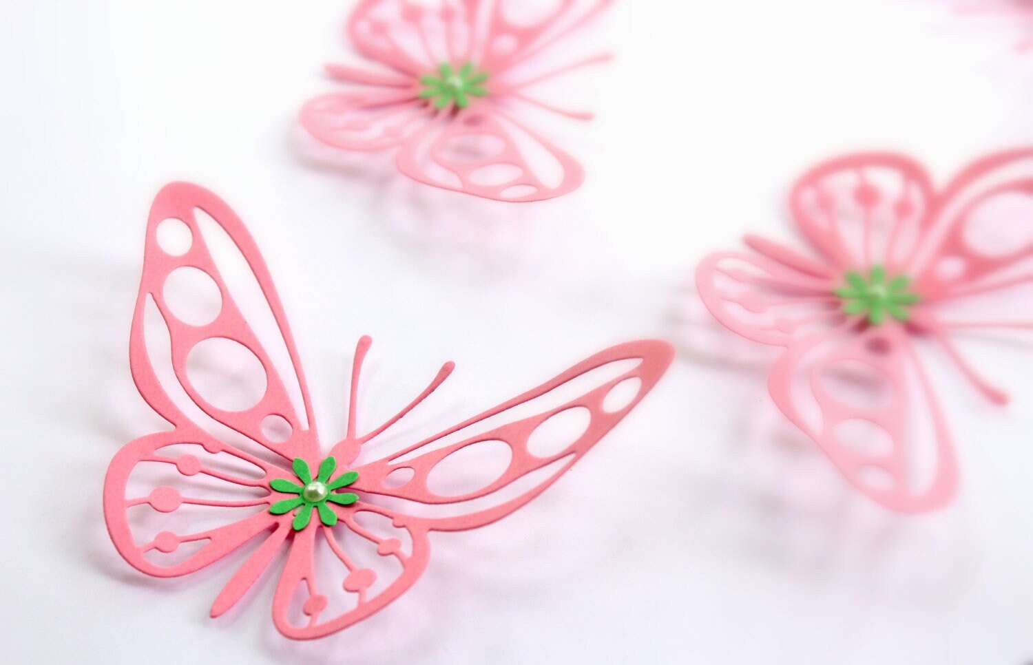 Pink Paper Butterfly Cutouts Paper Butterflies Pink Nursery | Etsy