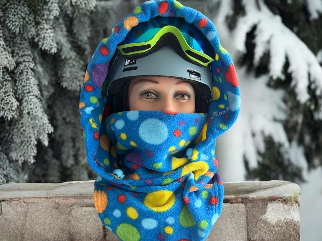 Child Snow Hood, Over Helmet Hood, Helmet Hoodie, Hood Face Mask ...